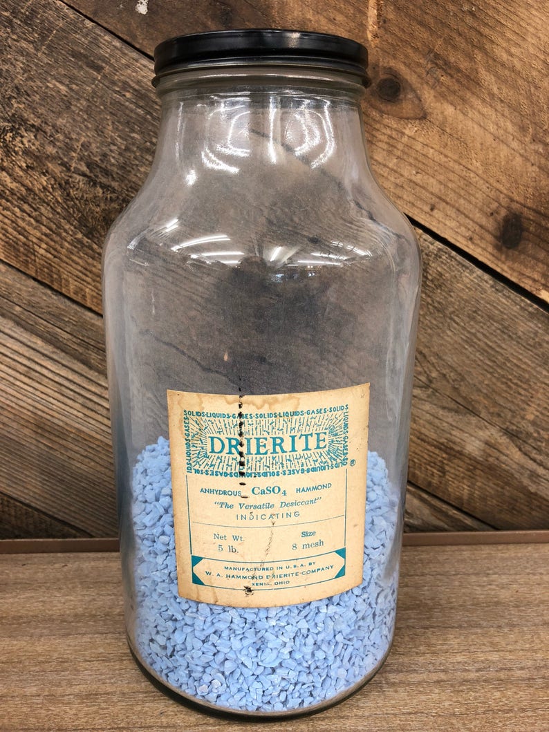 Drierite Dessicant Jar - Etsy