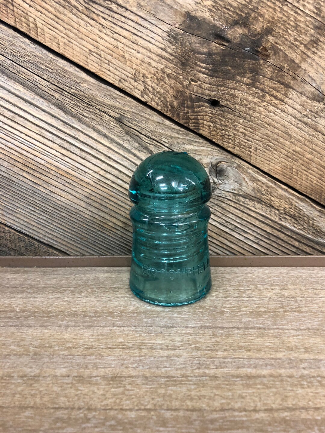 Brookfield New York Glass Insulator / Vintage Telephone Pole Insulator ...