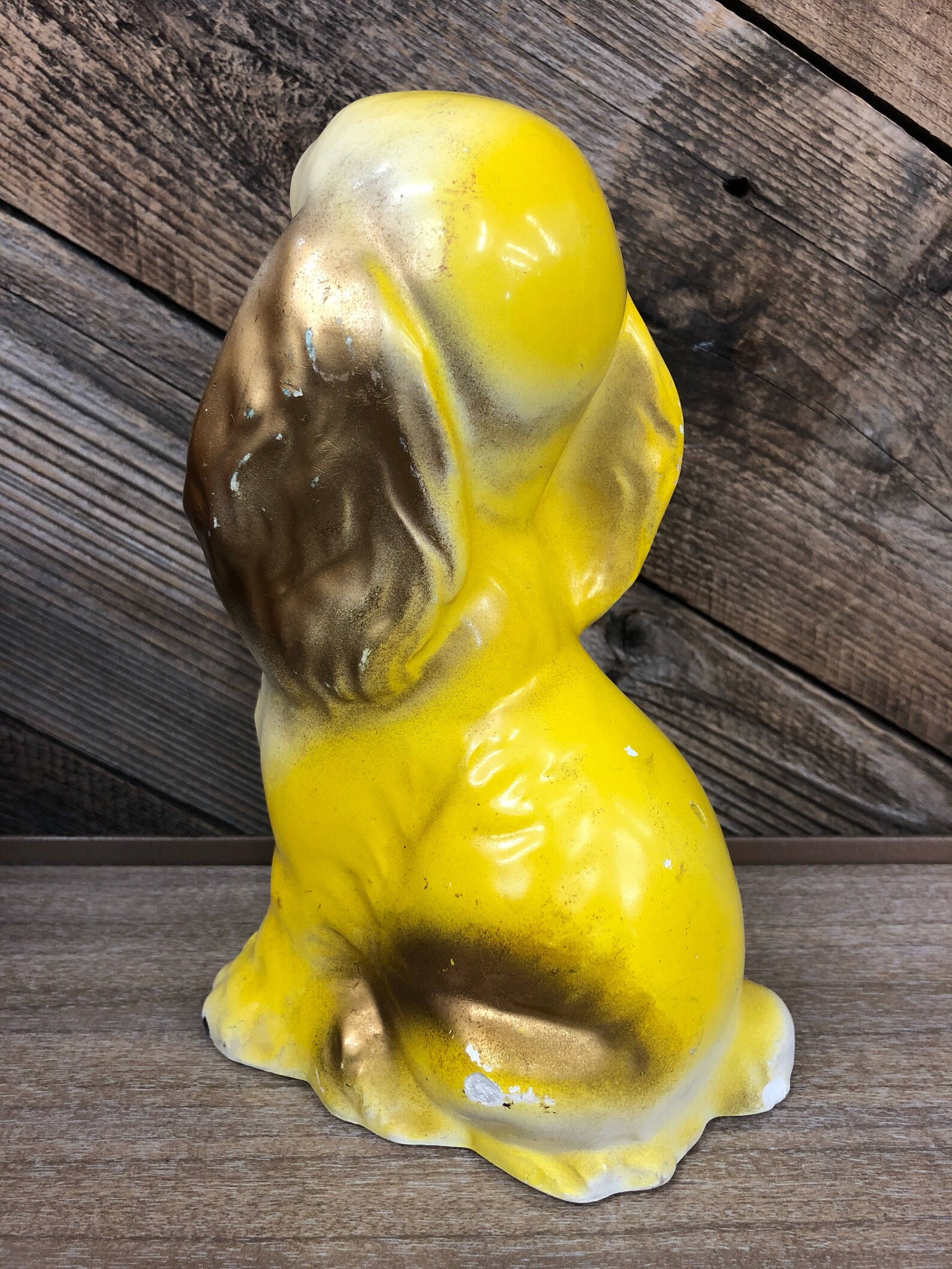Chalkware Cocker Spaniel Figurine - Etsy