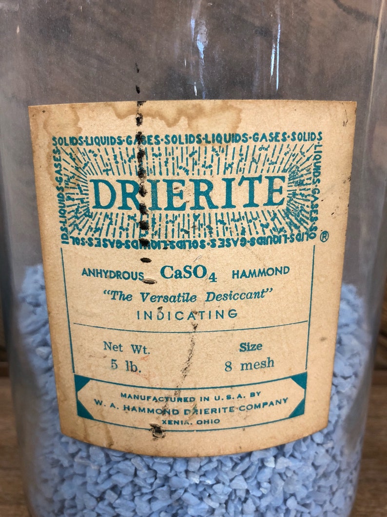 Drierite Dessicant Jar - Etsy
