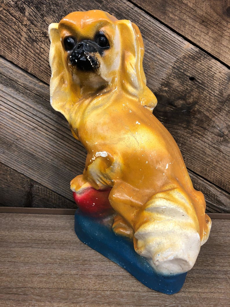 Chalkware King Charles Spaniel Figurine - Etsy