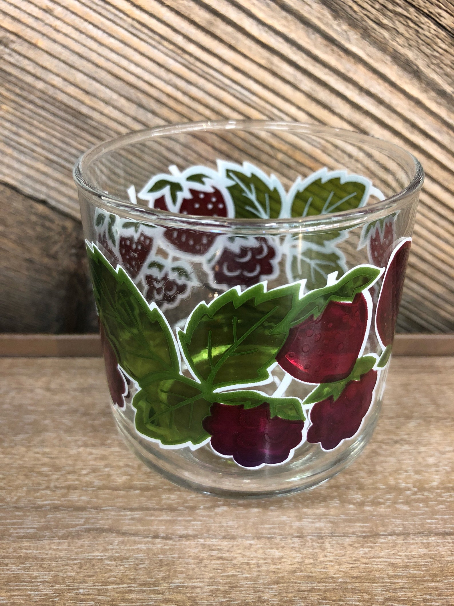 Berry Print Juice Glasses Set of 8 | Etsy