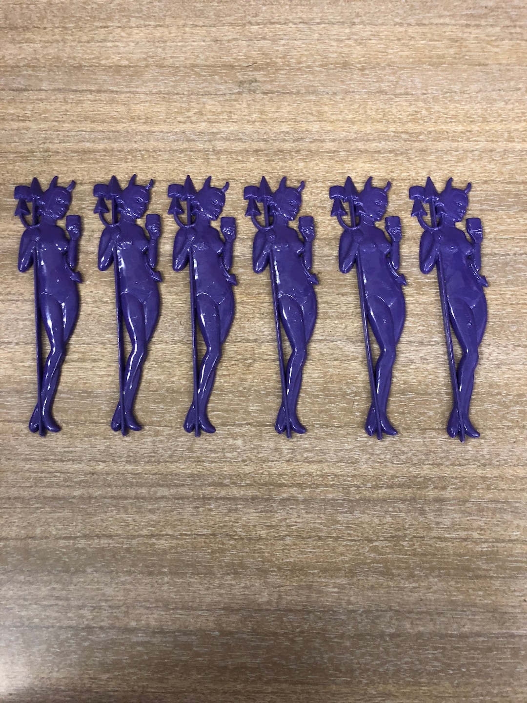 Set/6 Smirnoff Vodka the Vampire Gimlet Cocktail Stir Sticks / Purple ...