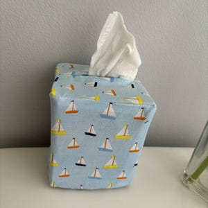 Ocean Theme Tissue Box Covers. Square Tissue Box Cover. Seashell Tissue ...