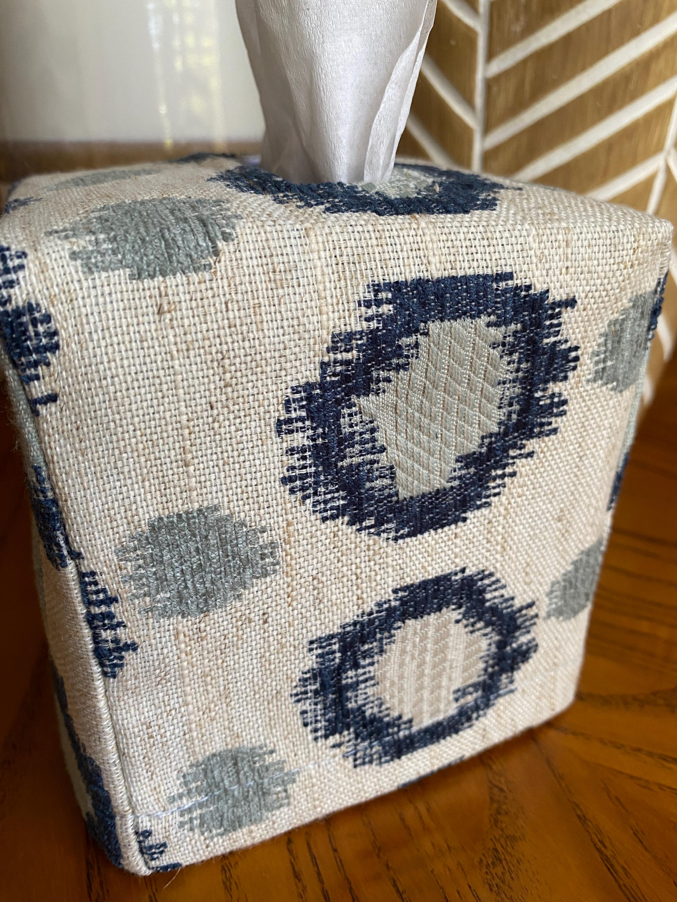 Fabric Tissue Box Cover. Square Tissue Box Cover. Tissue Box Cover ...