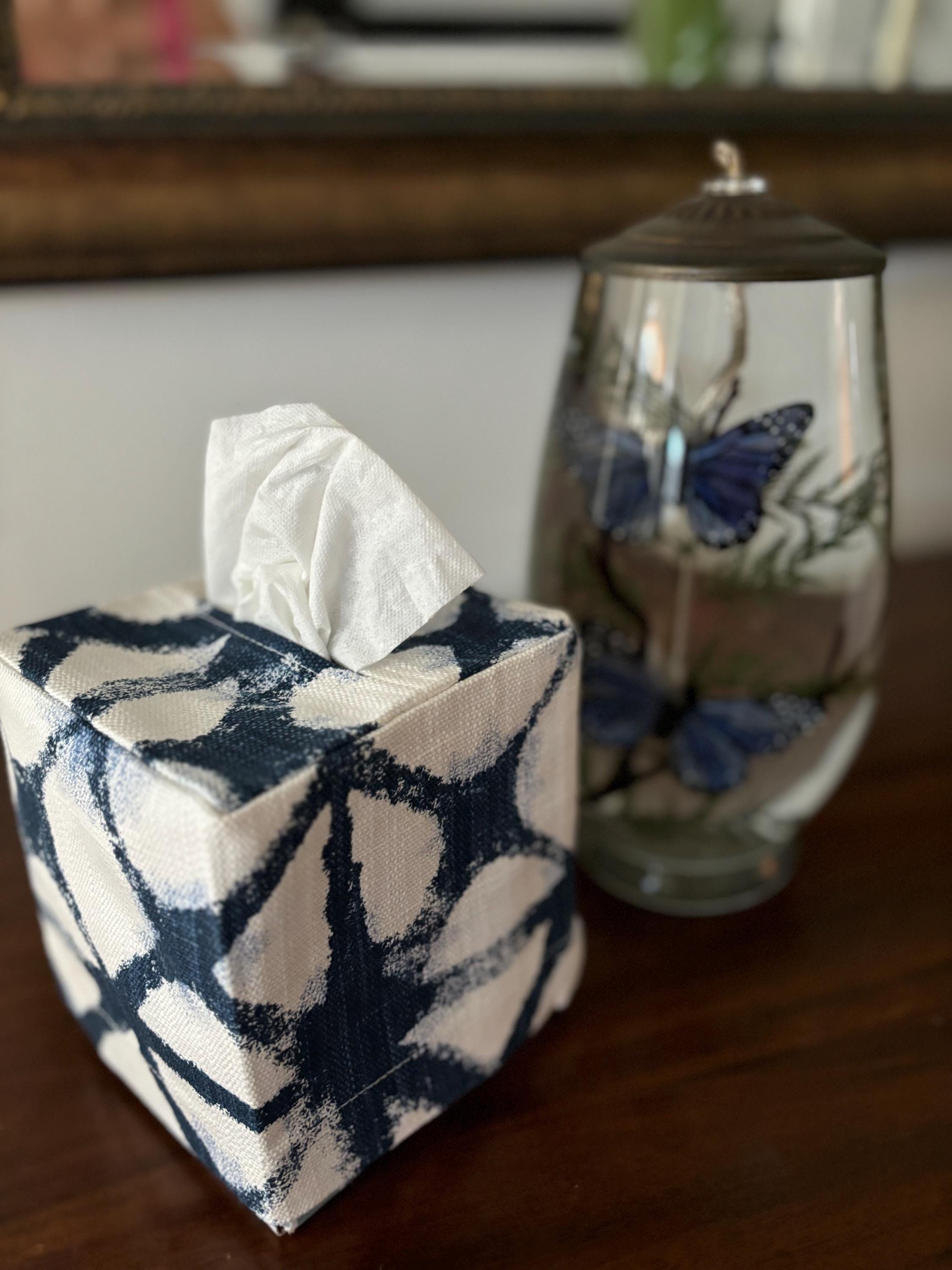 Fabric Tissue Box Cover. Square Tissue Box Cover. Tissue Box Cover ...