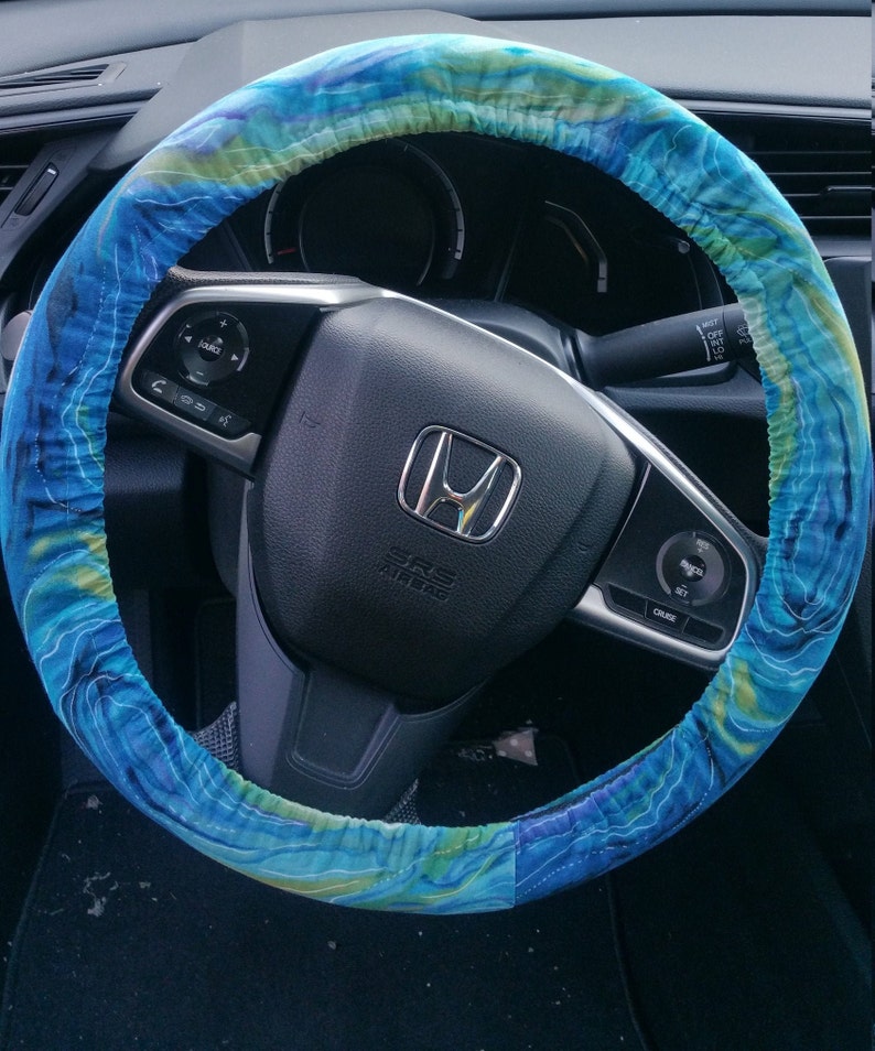 Steering Wheel Cover- Ocean Blue Pattern Wheel Cover / Car Accessories ...