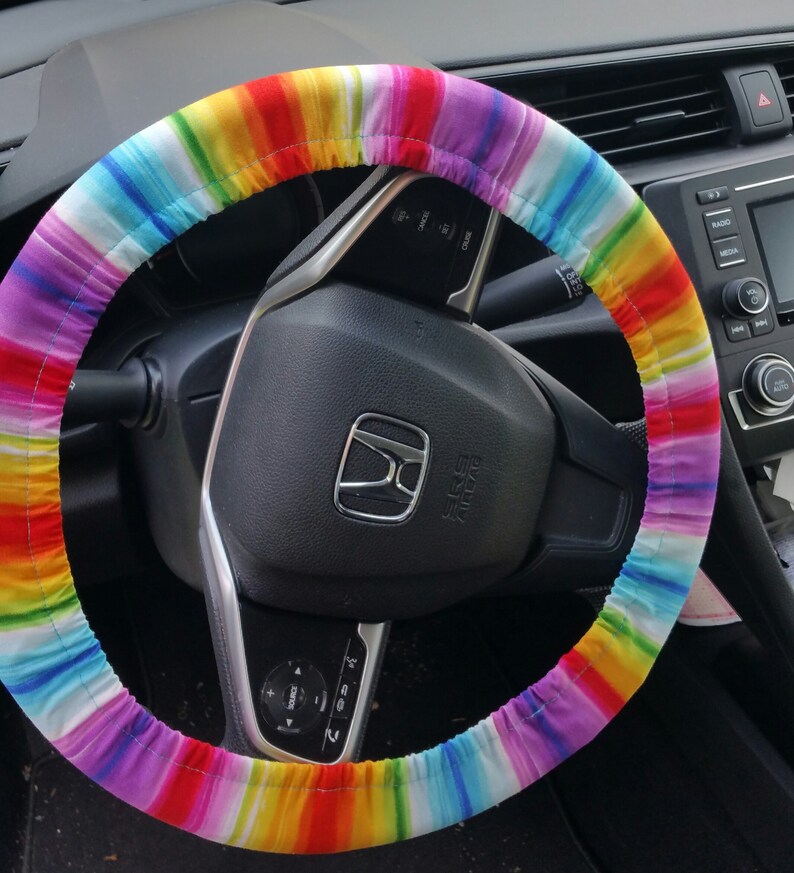 NEW Rainbow Colors Steering Wheel Cover/ Multi-color Wheel - Etsy