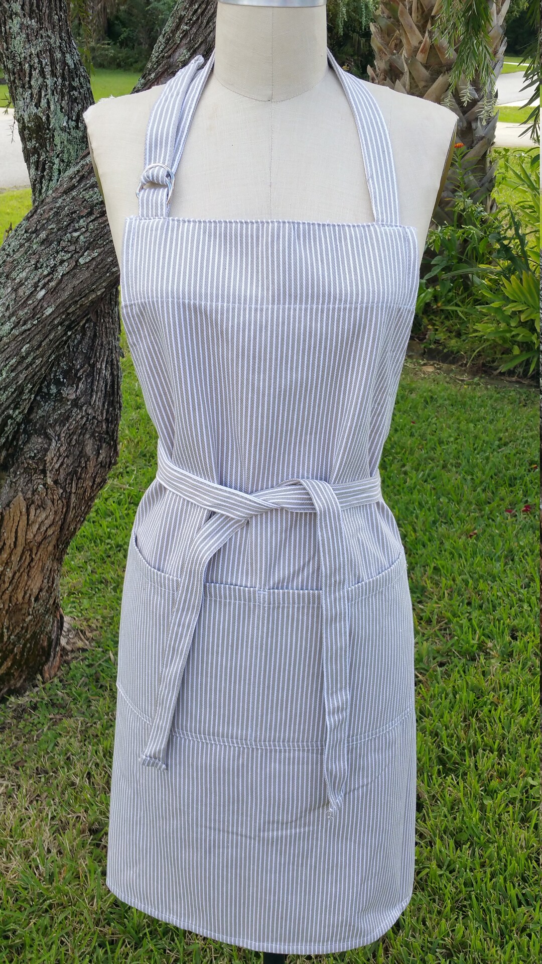 Men's Strips Apron/ Personalized Apron / Unisex Aprons / Big and Tall ...