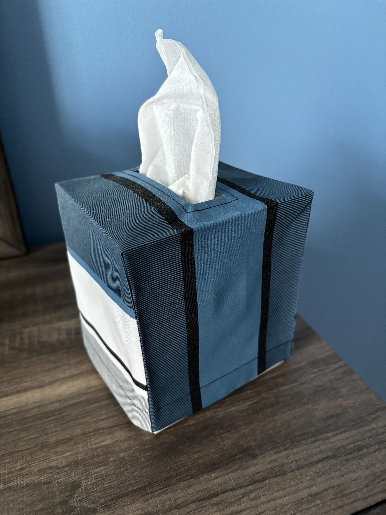 Fabric Tissue Box Cover. Square Tissue Box Cover. Tissue Box Cover ...