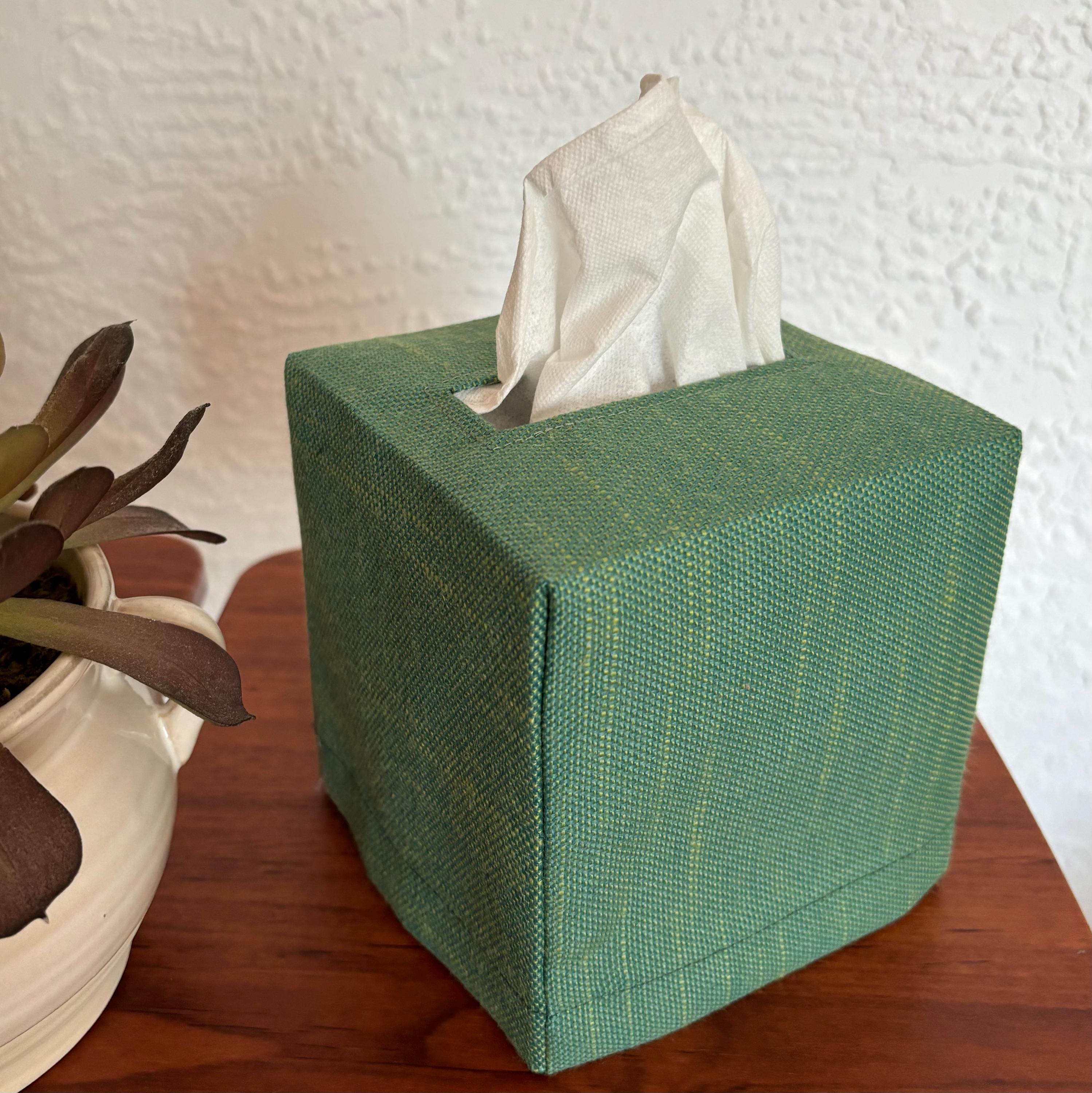 Fabric Tissue Box Cover. Square Tissue Box Cover. Tissue Box Cover ...