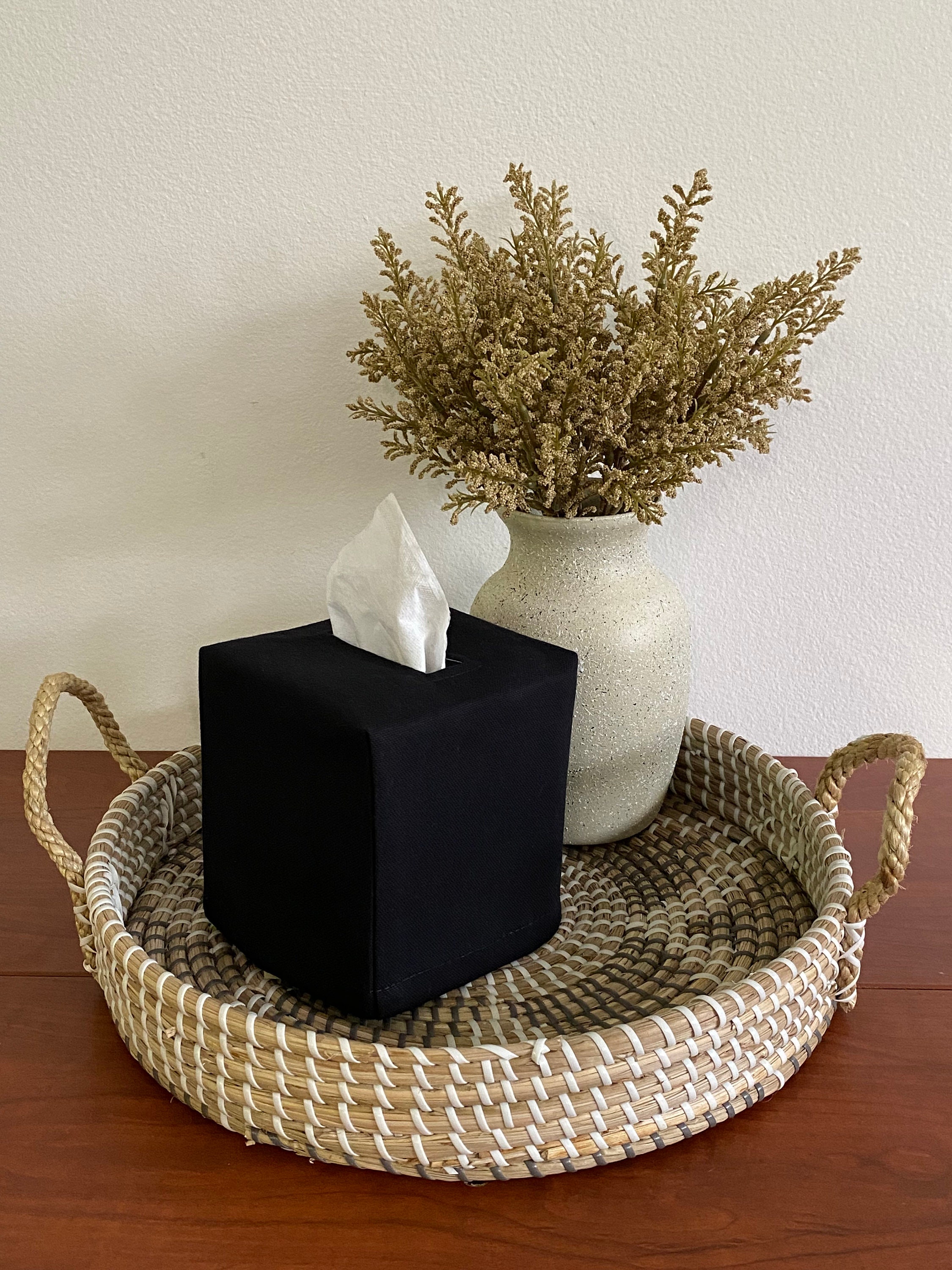 Linen Tissue Box Cover. Square Tissue Box Cover. Tissue Box Cover ...