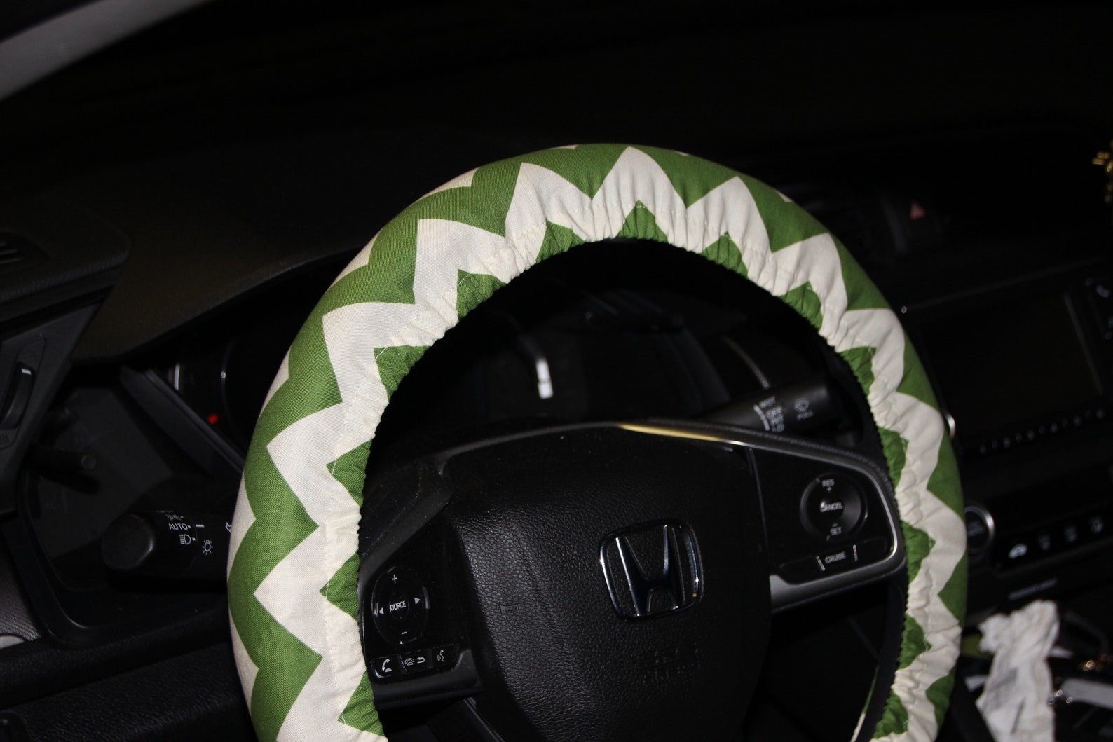 Steering Wheel Cover Sage Green Chevron Wheel Cover - Etsy