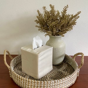 Linen Tissue Box Cover. Square Tissue Box Cover. Tissue Box Cover ...