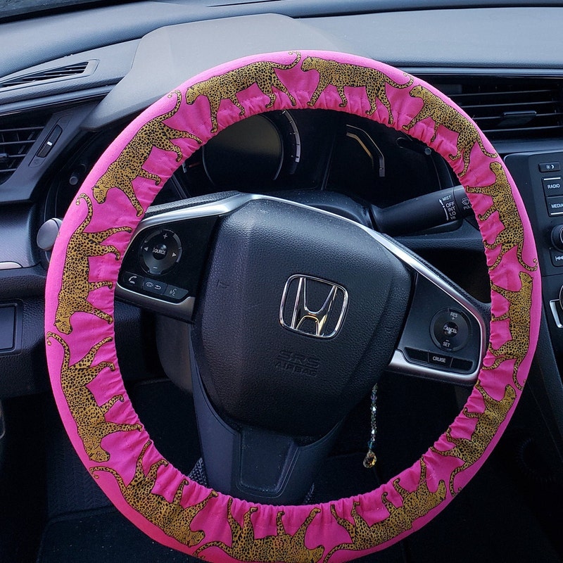 Pink Steering Wheel Cover - Etsy