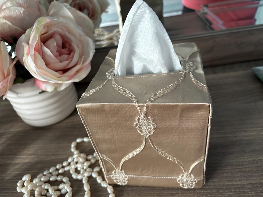 Elegant Tissue Box Cover. Square Tissue Box Cover. Tissue Box Cover ...