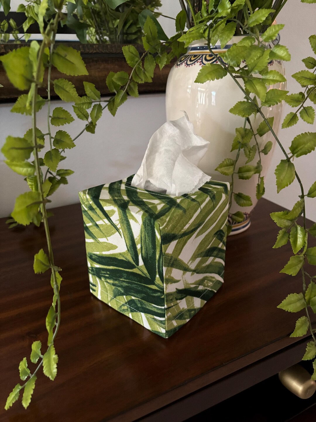 Fabric Tissue Box Cover. Square Tissue Box Cover. Tissue Box Cover ...