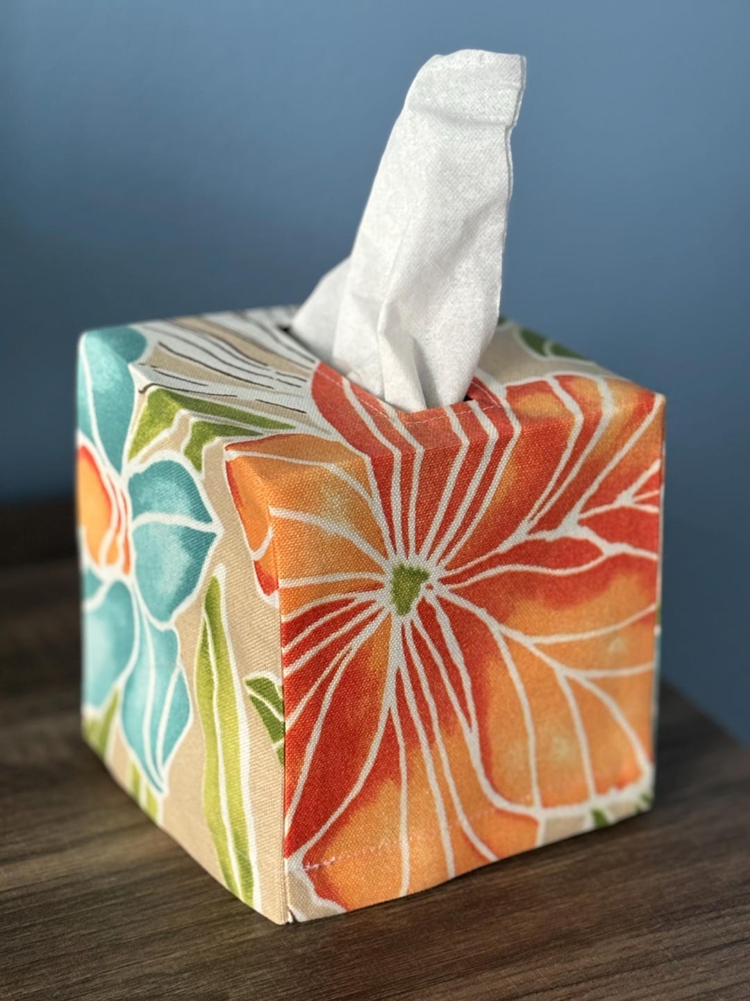 Fabric Tissue Box Cover. Square Tissue Box Cover. Tissue Box Cover ...