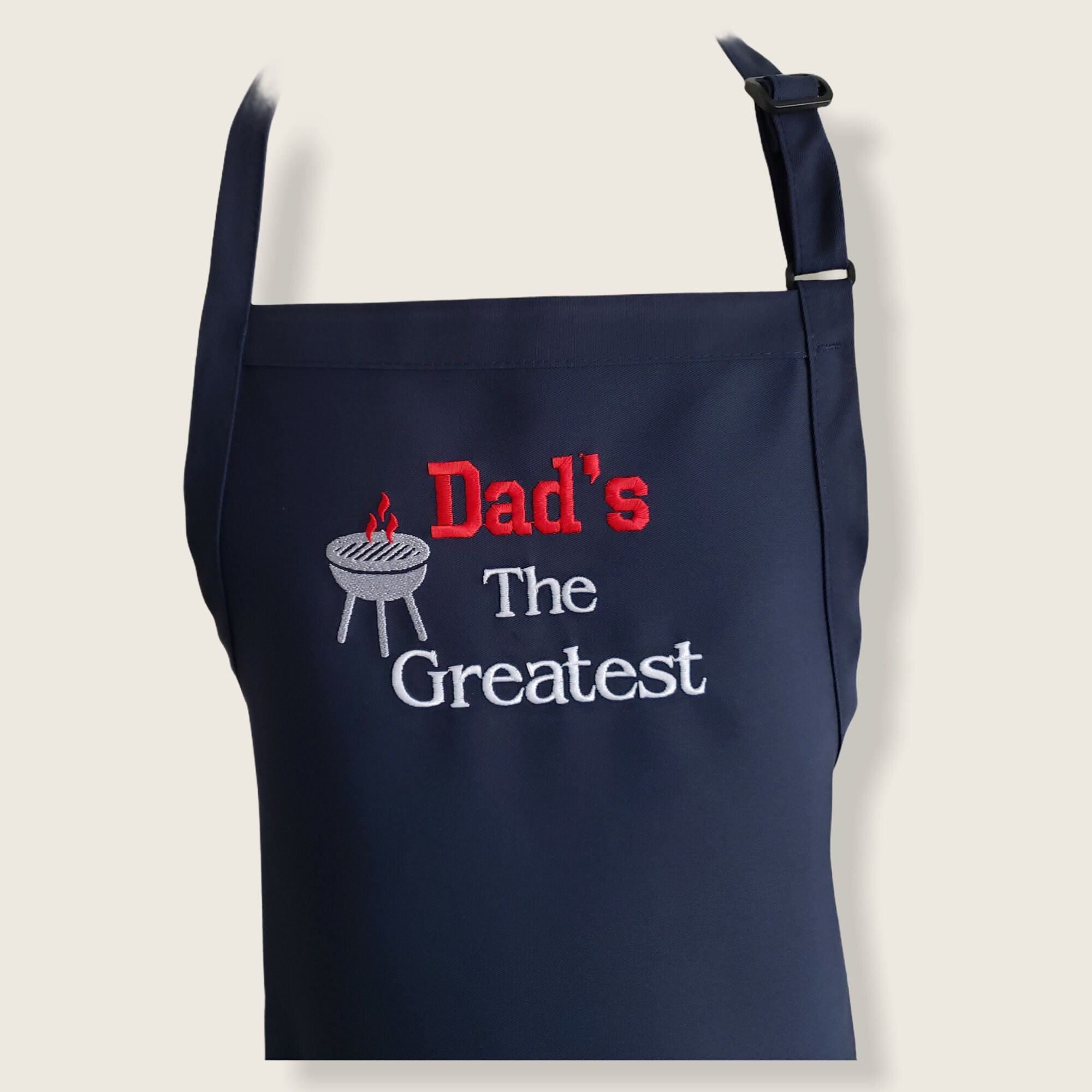 Big & Tall Black Apron for Men – "dad's the Greatest" - Etsy