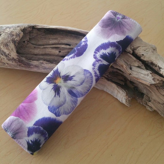 Purple Pansies Seat Belt Covers Reversible Lavender Seat Belt Covers Car Accessories Accessories for Women s Car Etsy UK