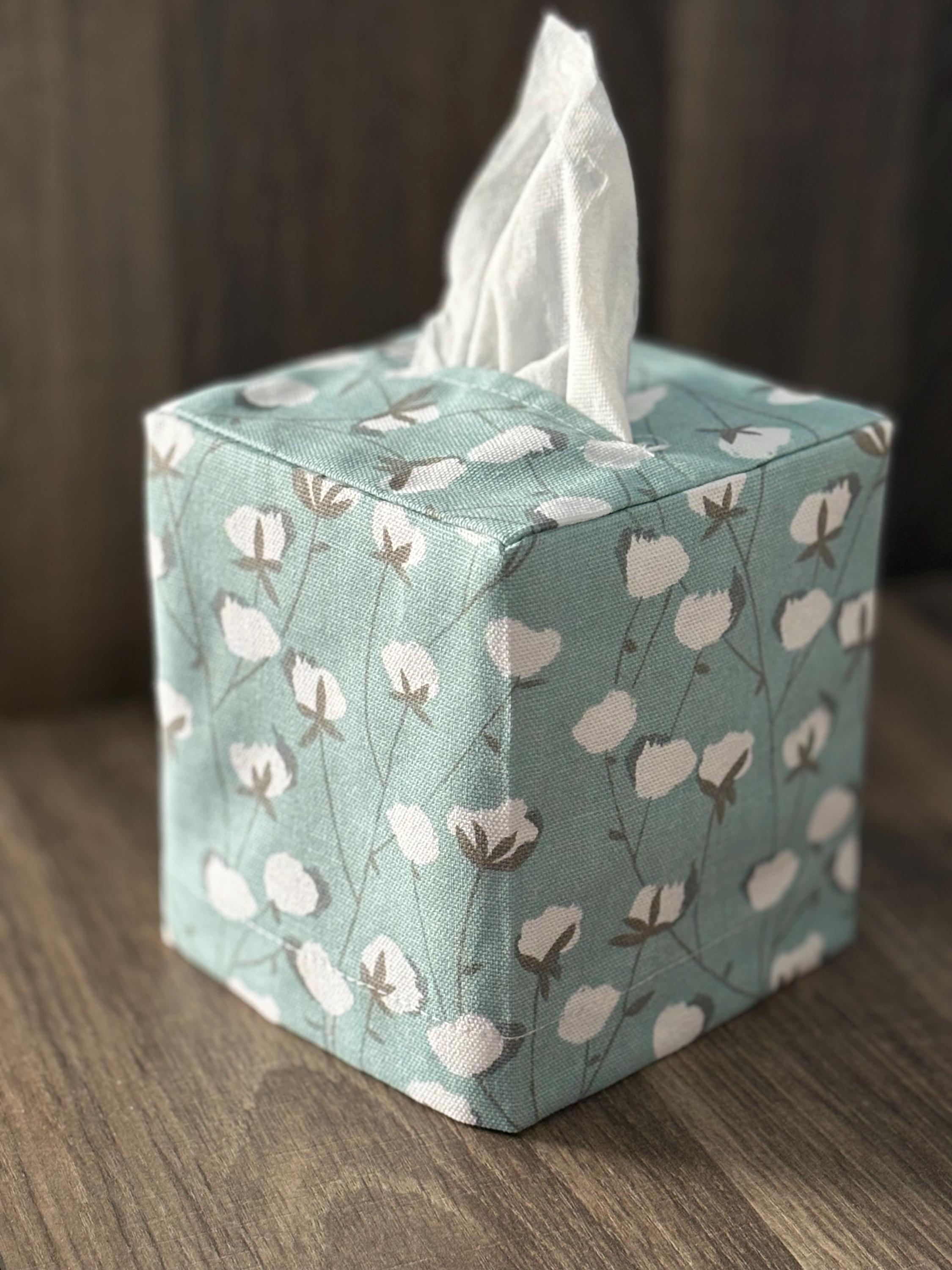 Canvas Tissue Box Cover. Square Tissue Box Cover. Tissue Box Cover ...