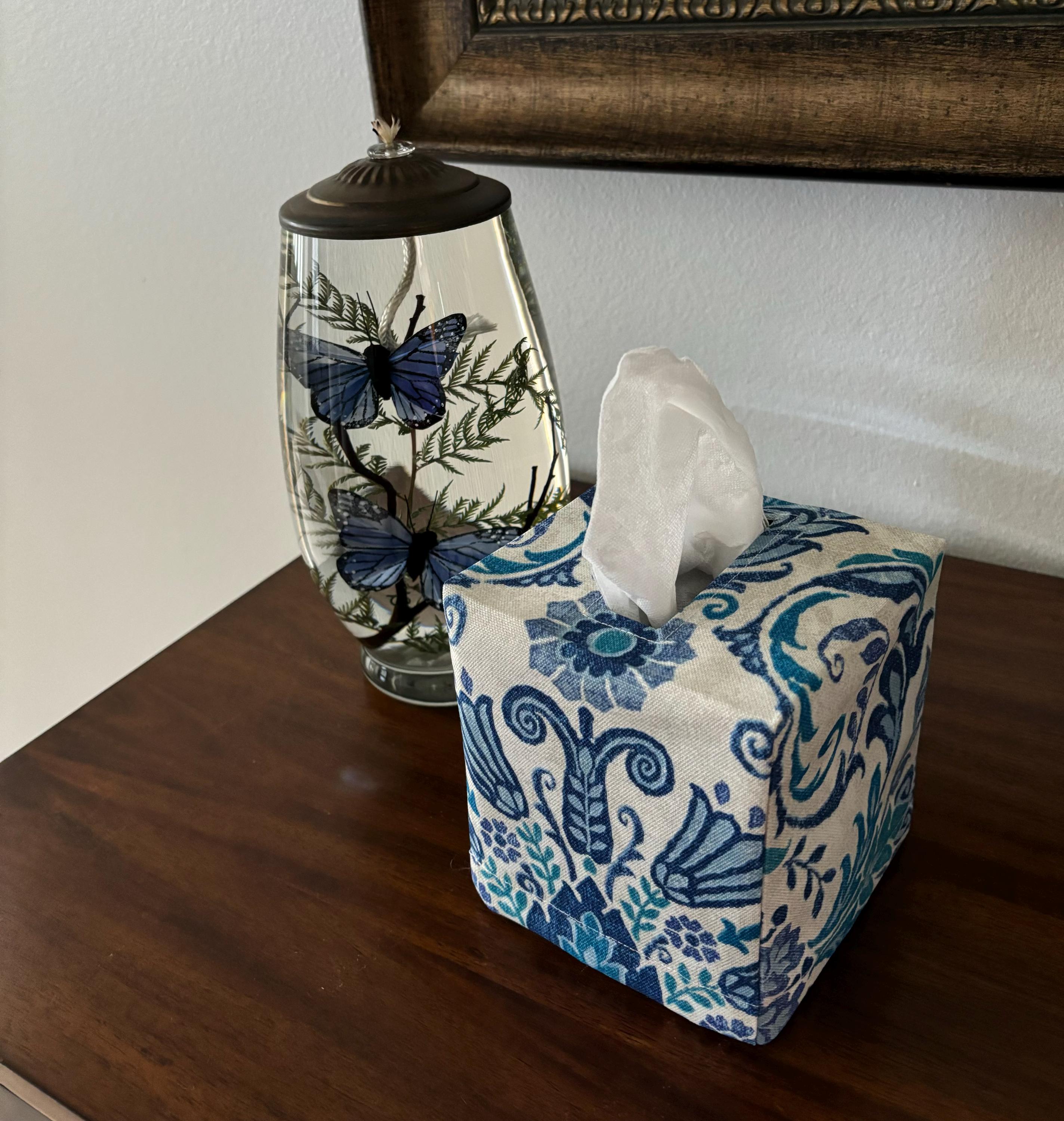 Fabric Tissue Box Cover. Square Tissue Box Cover. Tissue Box Cover ...