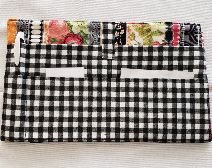 Black and White Checkers Pattern Sun Visor Organizers Car Organizer ...