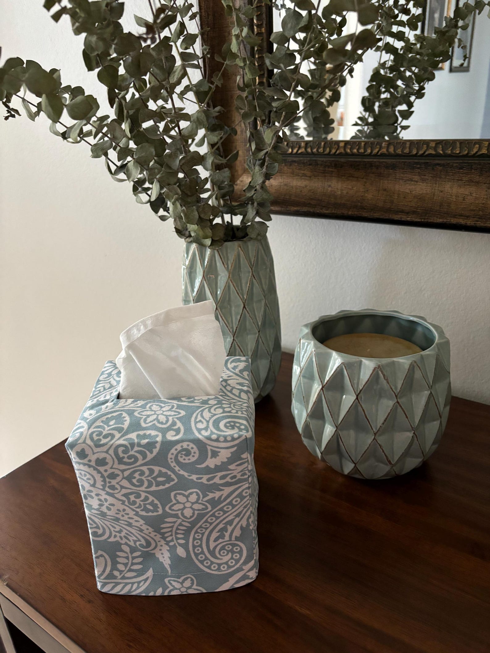 Canvas Tissue Box Cover. Square Tissue Box Cover. Tissue Box Cover ...