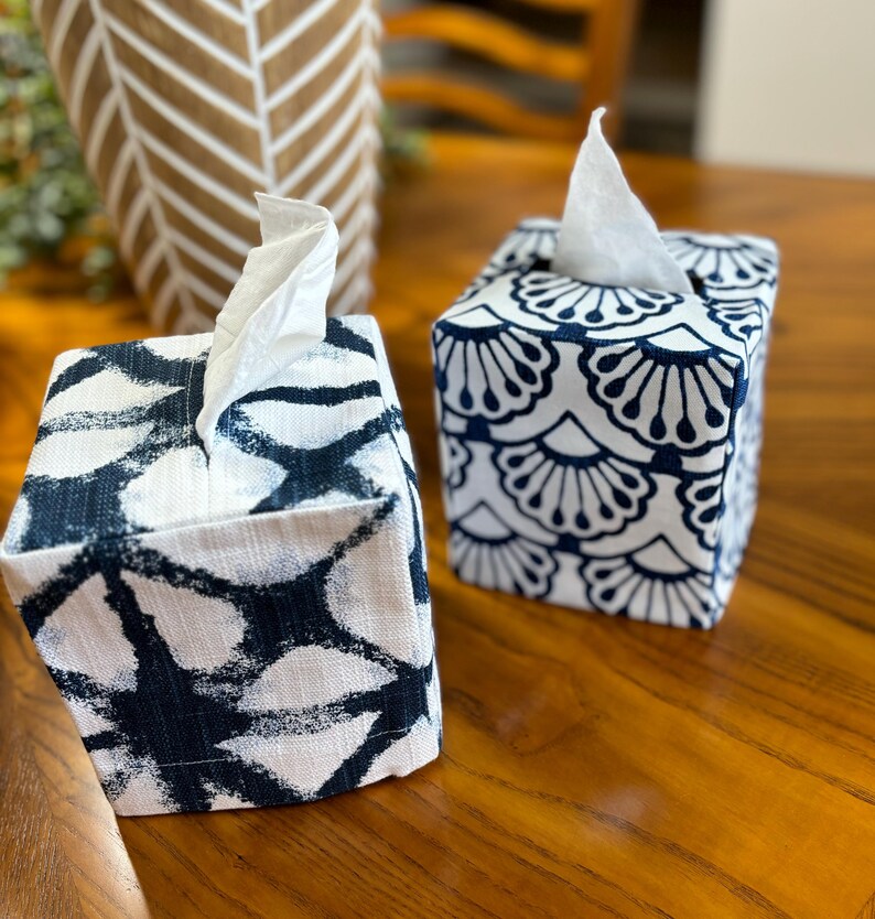 Fabric Tissue Box Cover. Square Tissue Box Cover. Tissue Box Cover ...