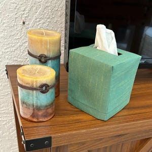 Fabric Tissue Box Cover. Square Tissue Box Cover. Tissue Box Cover ...