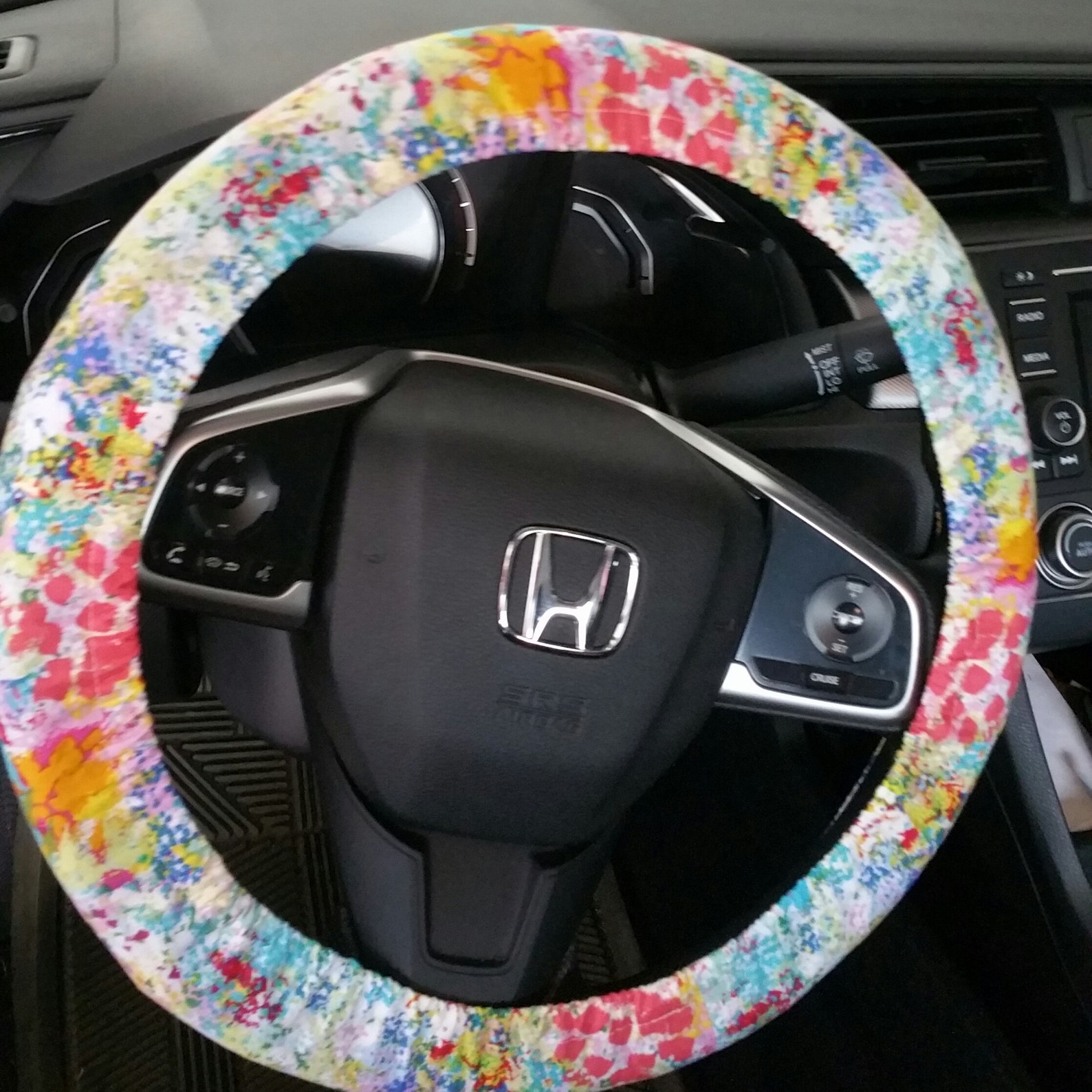 Vintage Print Steering Wheel Cover /classic Floral Cover/ - Etsy