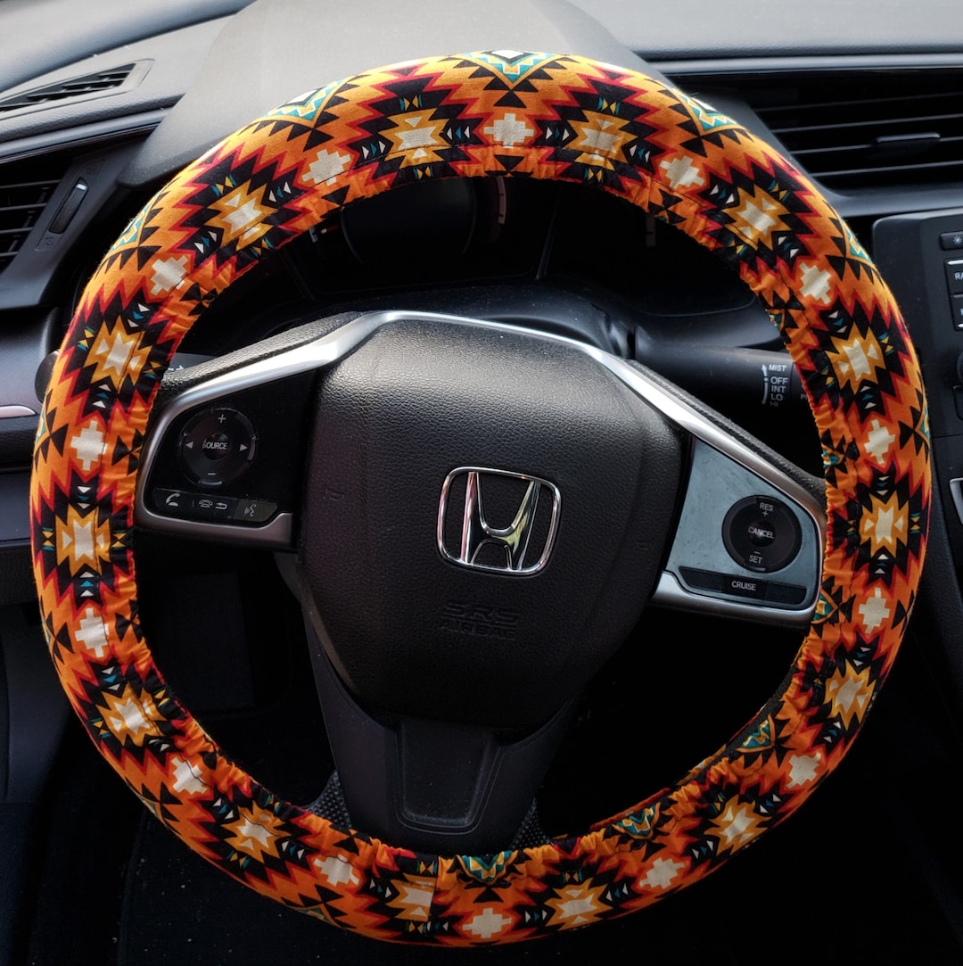 Tribal Steering Wheel Cover - -aztec Wheel Cover - Hostess Gift Idea ...
