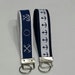 Nautical Key Fob -navy and White Key Chain - Anchor Key Wrist - Classic ...