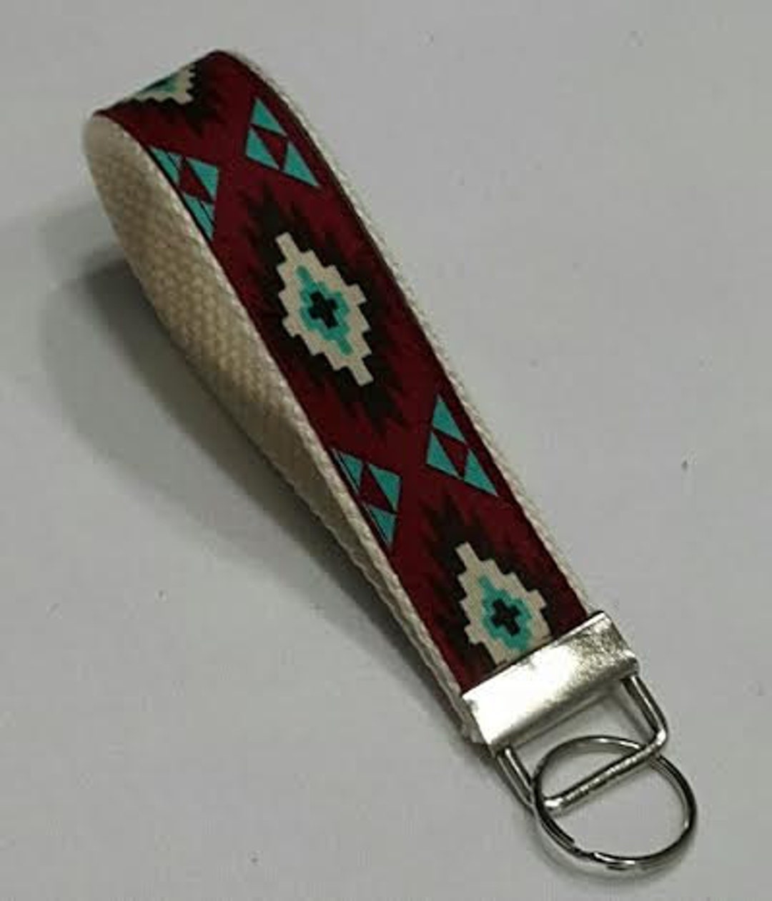 Tribal Key Fob Wristlet / Aztec Key Fob / Tribal Key Wristlet / Tribal ...