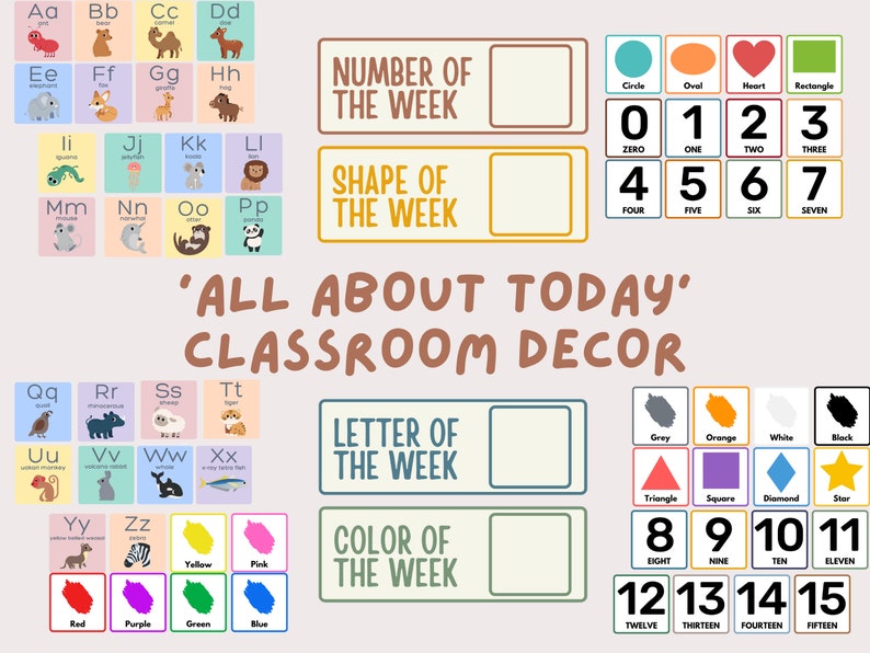 ALL ABOUT TODAY, Classroom Decor, Preschool, Home Daycare, Homeschool ...