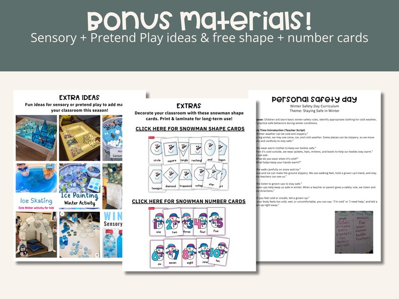 January Preschool Curriculum / Daycare / Preschool / Prek / Lesson Plan ...