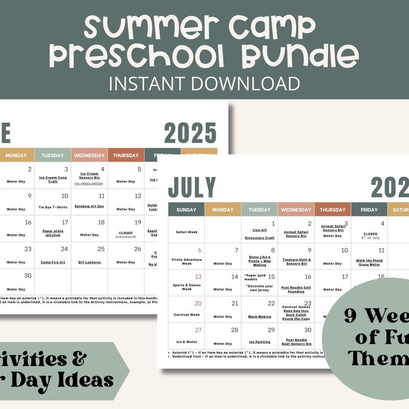 Daycare Summer Curriculum - Etsy