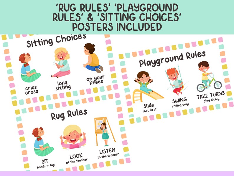 CLASSROOM RULES / Exceptions / Daycare / Preschool / Prek ...