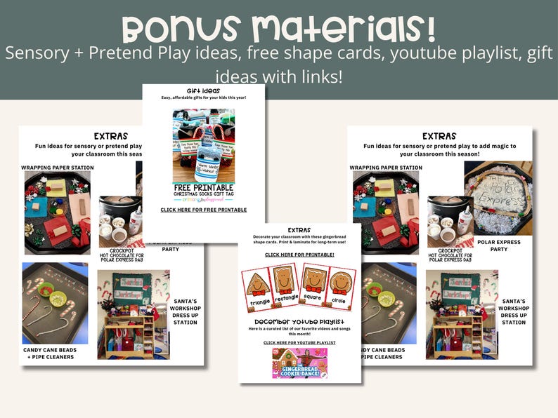 December Preschool Curriculum | Christmas Activities, Gingerbread Week ...