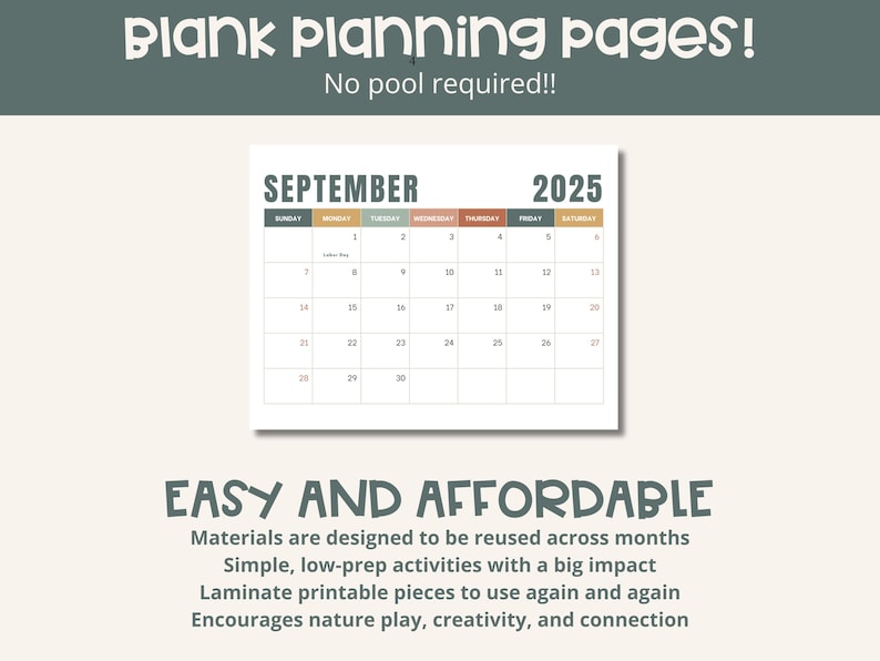 September Preschool Curriculum, Nature & Fall-themed Activities for 2-5 ...