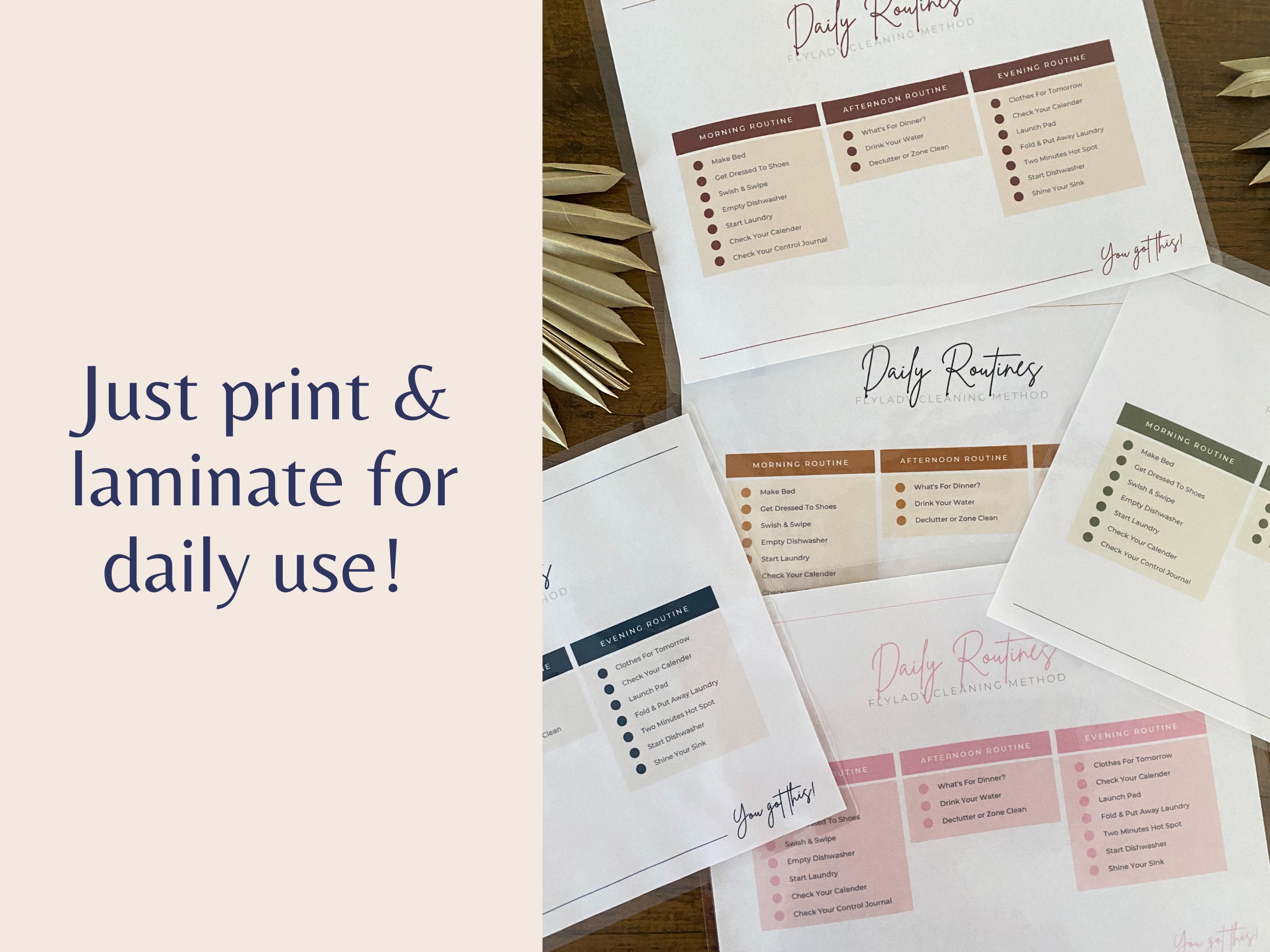 Flylady Cleaning Method Checklists / 11 Pages / With Instructions / 5 ...