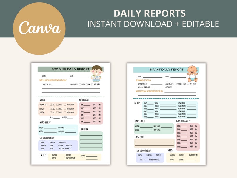 HOME DAYCARE BUNDLE, Parent Handbook, Contracts, Newsletter, Meal Plan ...