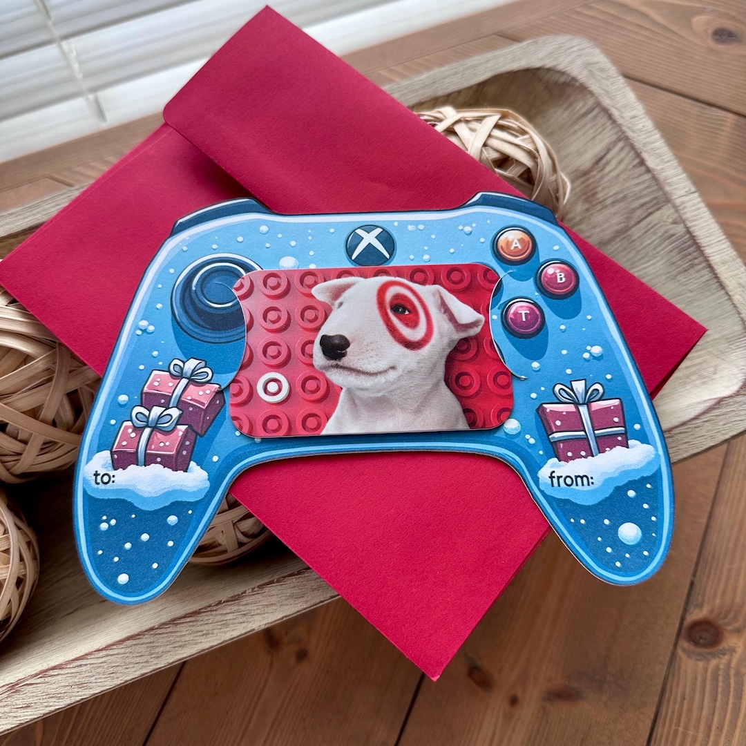 Game Controller Gift Card Holder – Blue Gamer Christmas Gift, Teen ...