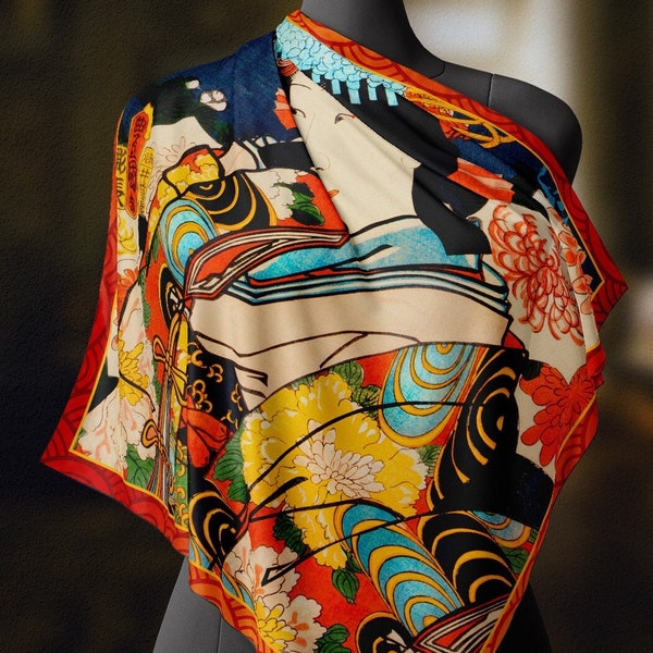 Japanese Scarf - Etsy