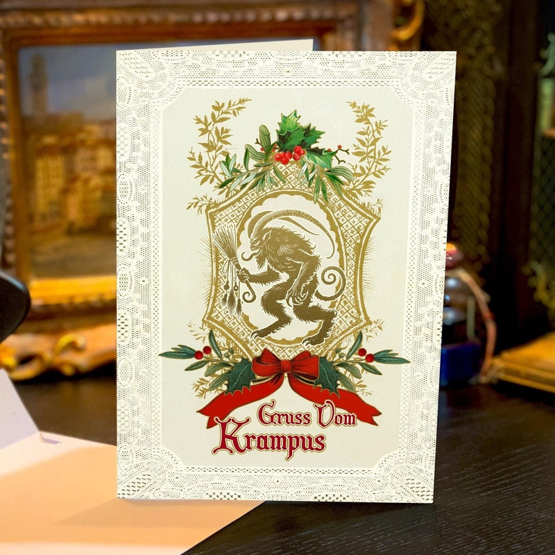Krampus Christmas Cards - Etsy