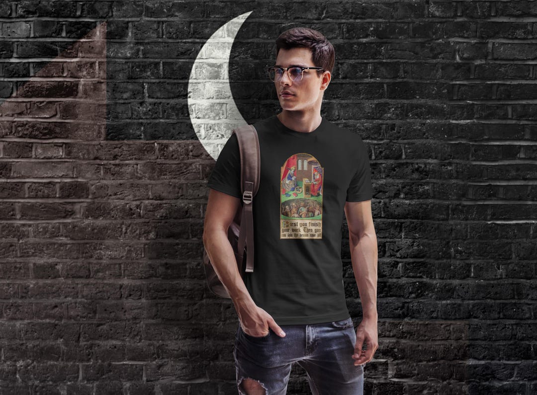 Medieval Demon Rave Pit (vignette), Gothic, Funny Unisex T-shirt ...