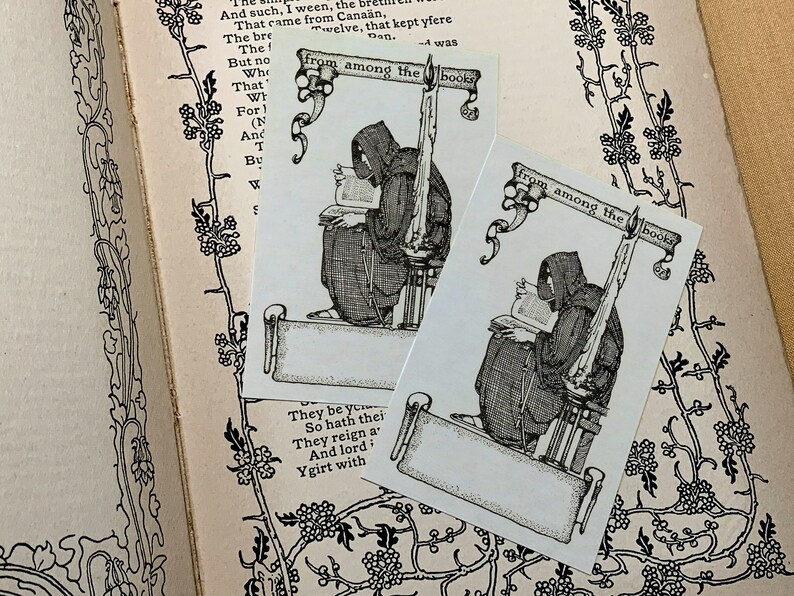 The Monk, Personalized Ex-libris Bookplates, Crafted on Traditional ...