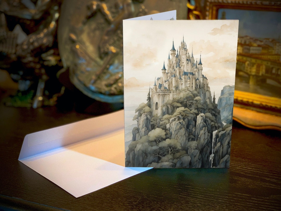 Fairytale Castle, Set of Greeting Cards/notecards, With White Envelopes ...