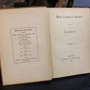 Miss Toosey's Mission and Laddie, Evelyn Whitaker, Victorian Children's ...
