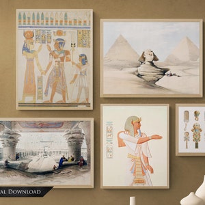 Walk Like an Egyptian, Gallery Wall Art Set, Vintage Room Decor ...